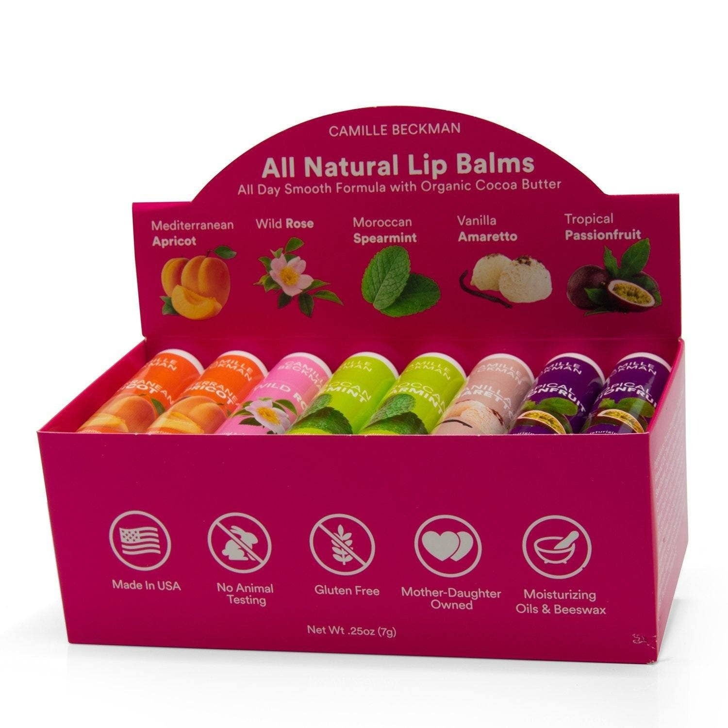 Camille Beckman - 100% Natural Lip Balm, Cocoa Butter Base | Kelly's ...