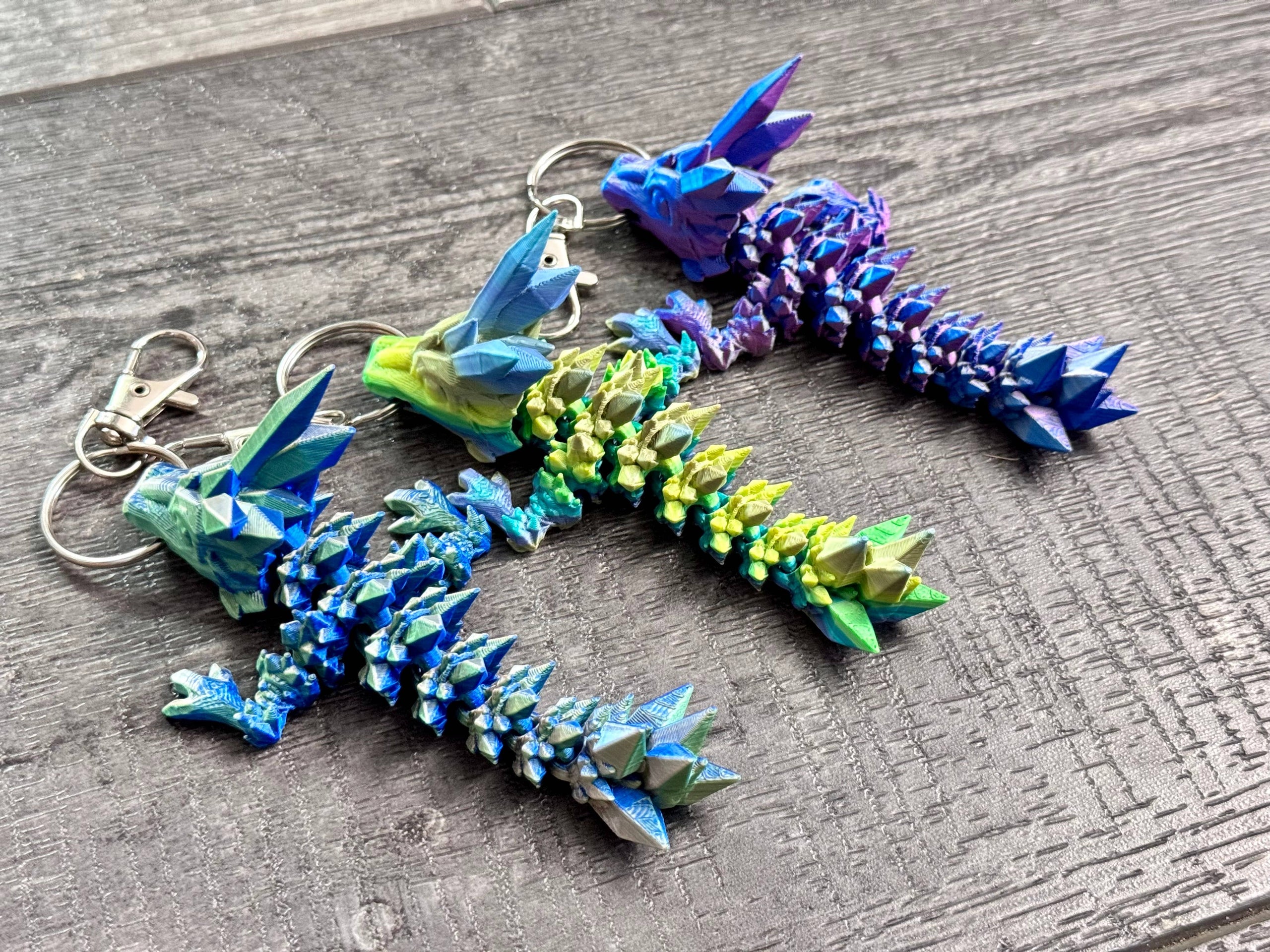 LNZ Custom Design - Crystal Dragon Keychain - 3D Printed | Kelly's ...